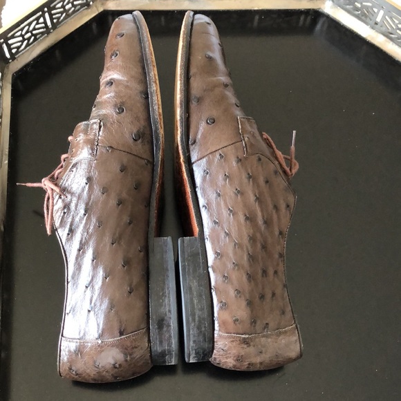 Calcaterra | Shoes | Mens Full Quill Ostrich Oxford Tie Shoe | Poshmark